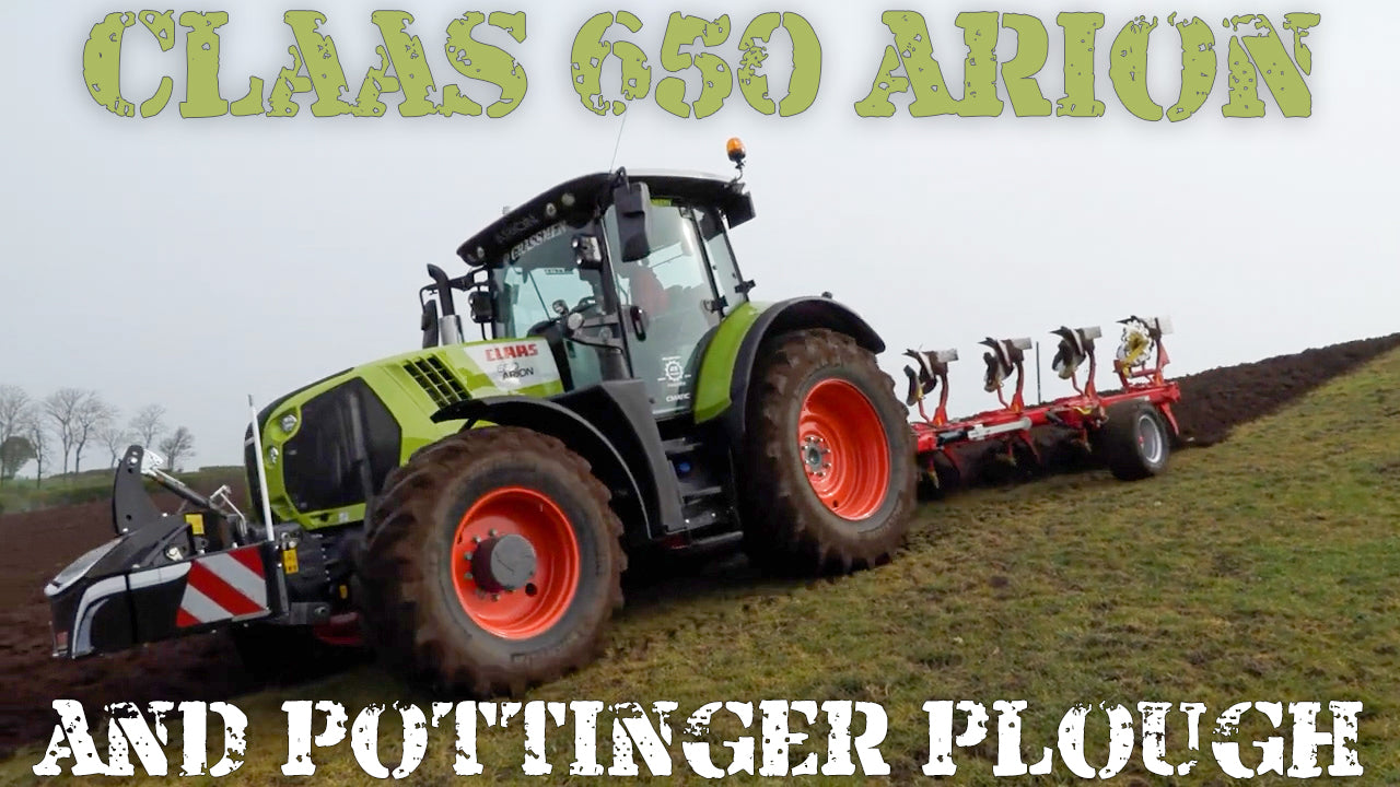 Claas 650 Arion and Pottinger Plough – GRASSMEN