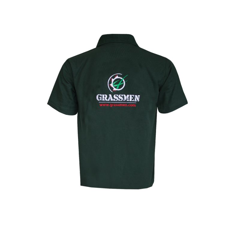 "GRASSMEN" Kids Bottle Green Polo Shirt – Grassmen