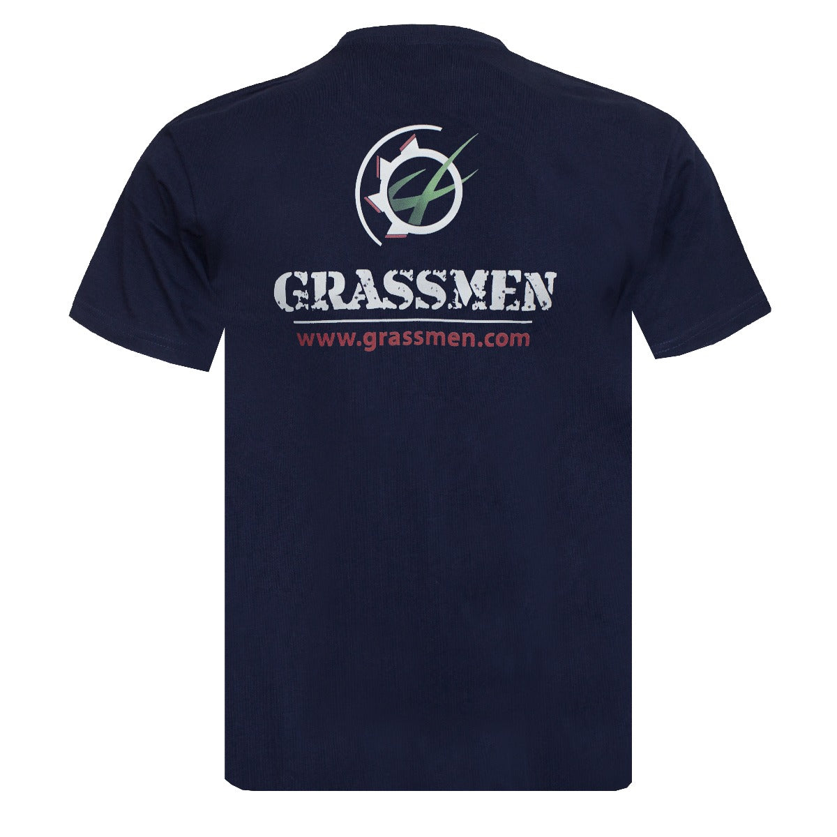 "GRASSMEN" Unisex Adults Navy T-Shirt