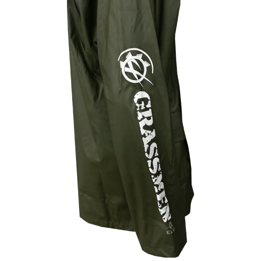 "GRASSMEN" Unisex Adults Green Waterproof Coat
